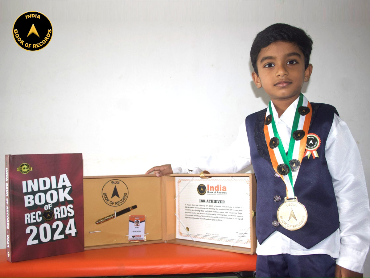 K. Yugan - IBR Achiever - India Book of Records