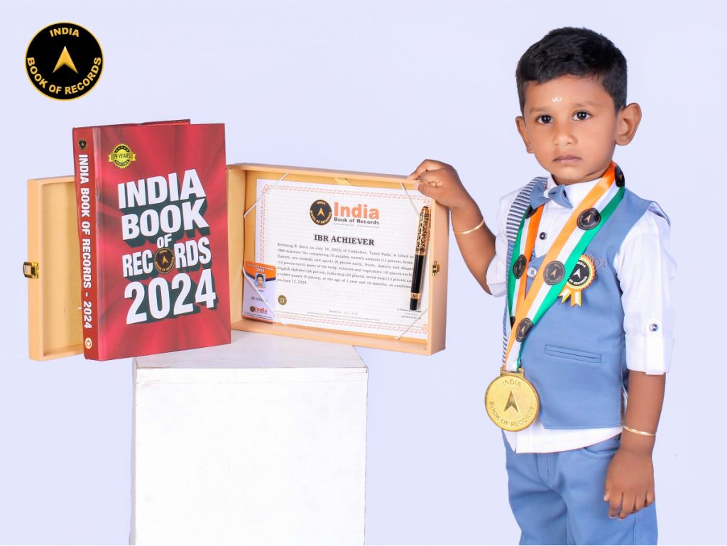 Krishang B.- IBR Achiever - India Book of Records