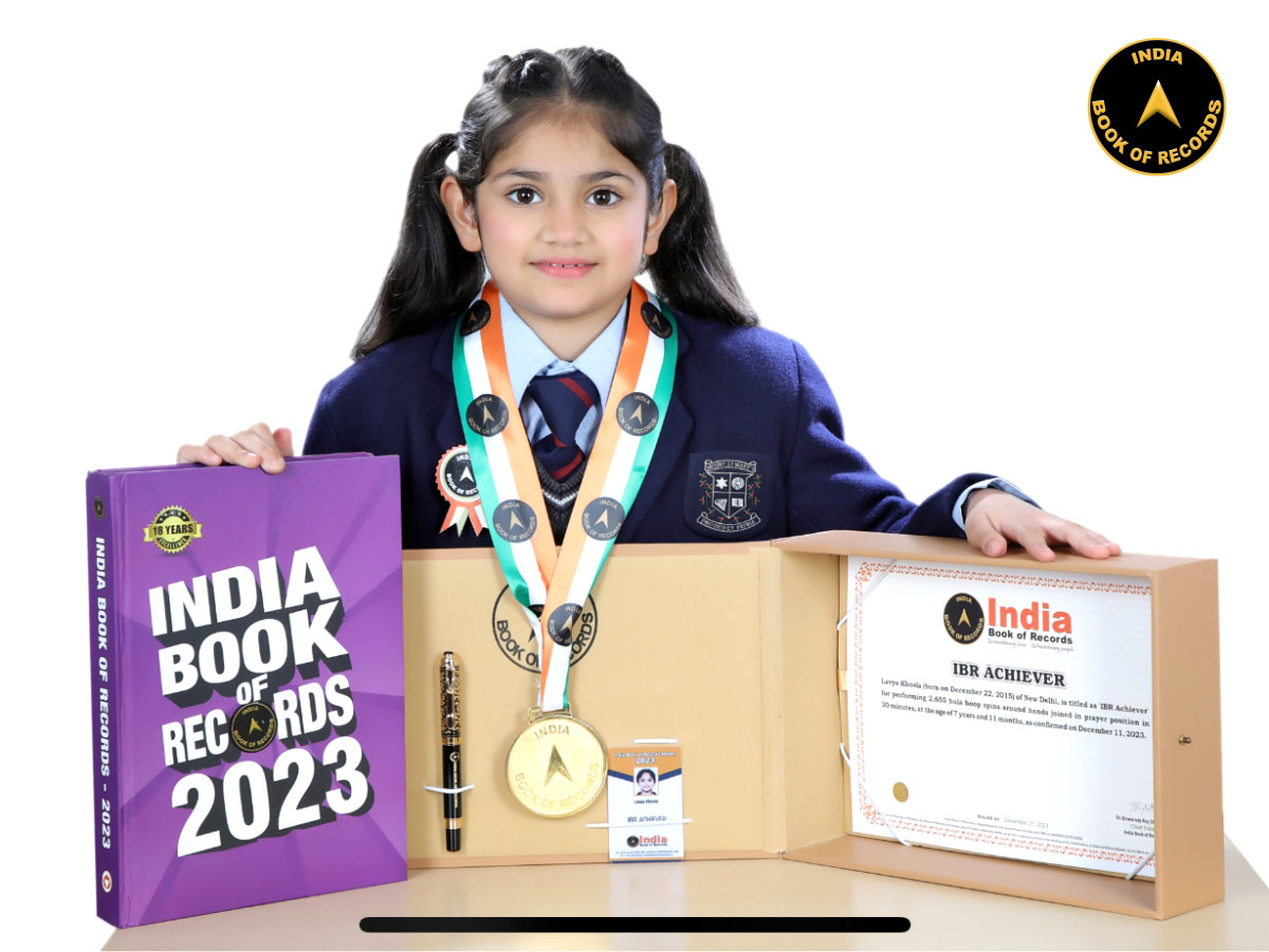 Lavya Khosla - IBR Achiever - India Book of Records
