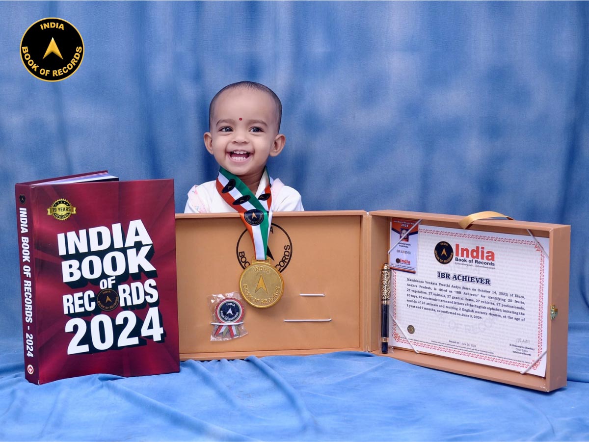 Mamidanna Venkata Preethi Aadya - IBR Achiever - India Book of Records