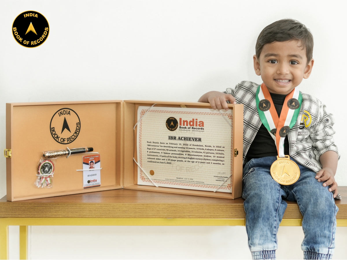 Noah Heyzin- IBR Achiever - India Book of Records