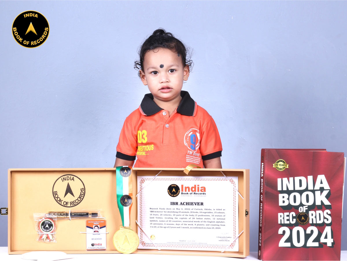 Reyansh Panda - IBR Achiever - India Book of Records