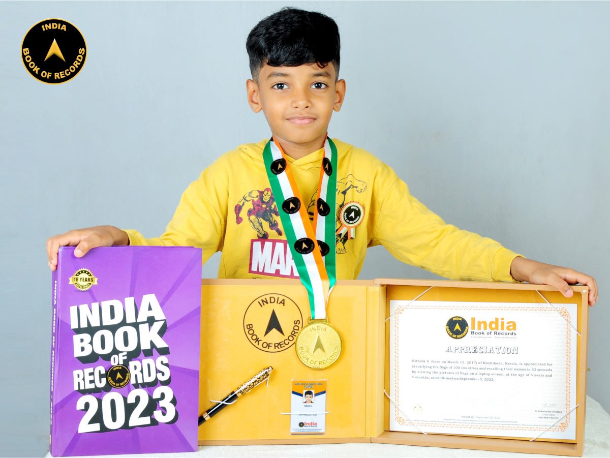 Rithvik S.- Appreciation - India Book of Records