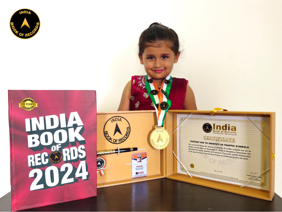 Fastest kid to identify 50 traffic symbols - India Book of Records