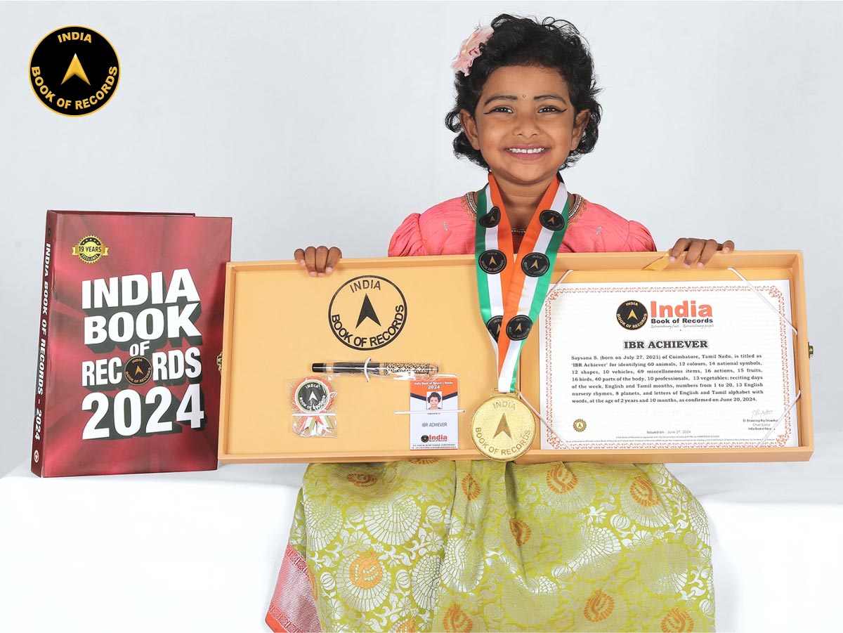 Saysana S. - IBR Achiever - India Book of Records