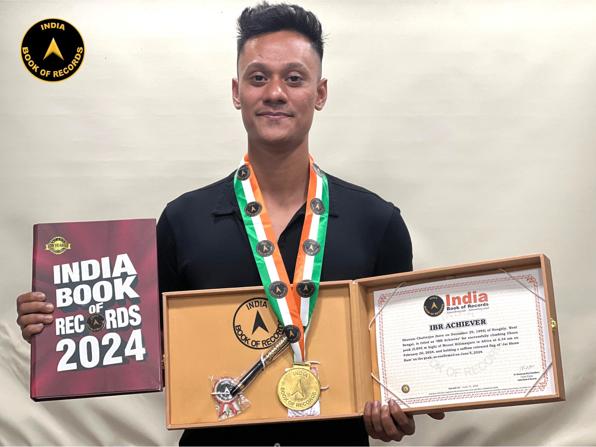 Shuvam Chatterjee - IBR Achiever - India Book of Records