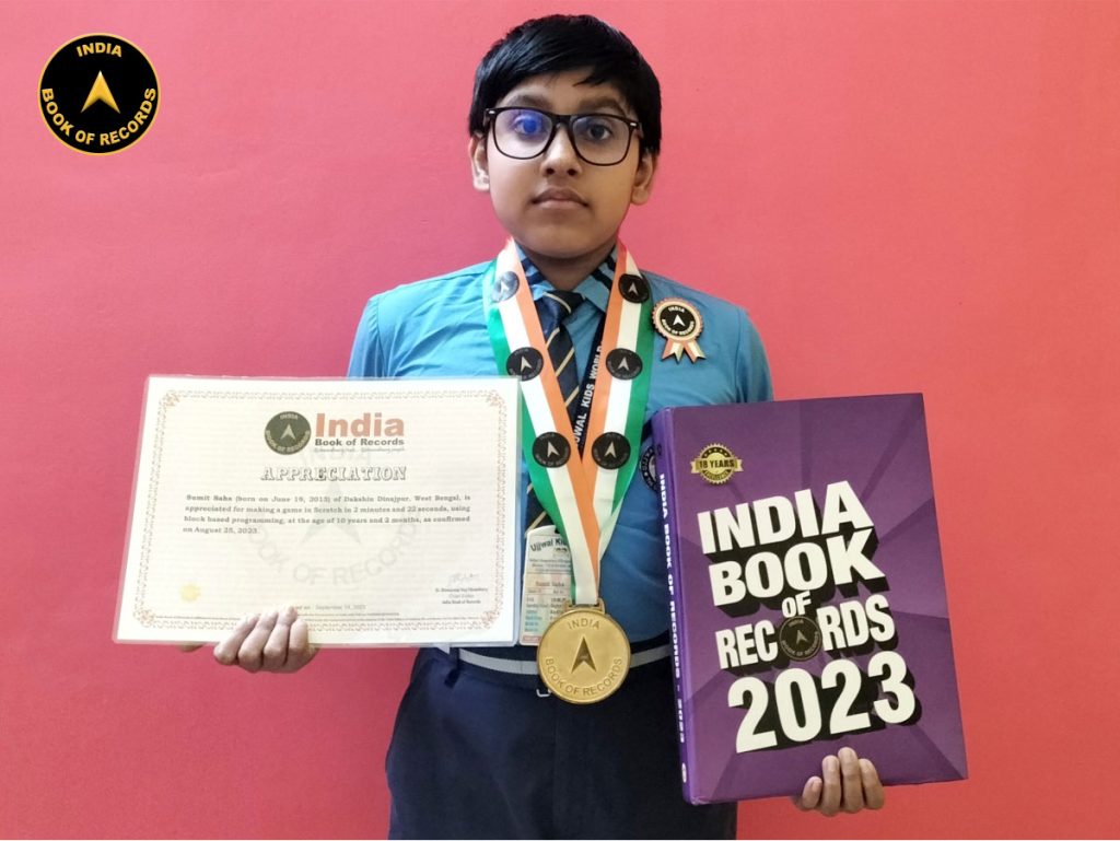 Sumit Saha - Appreciation - India Book of Records