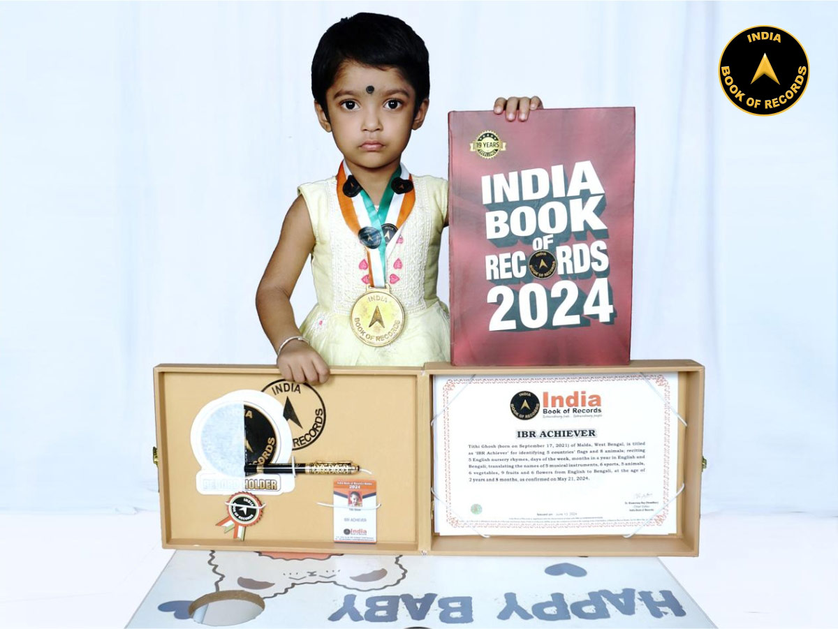 Tithi Ghosh - IBR Achiever - India Book of Records