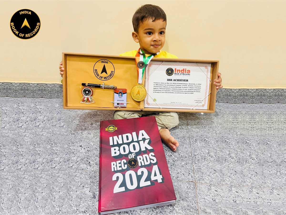 Yeshwin A. - IBR Achiever - India Book of Records