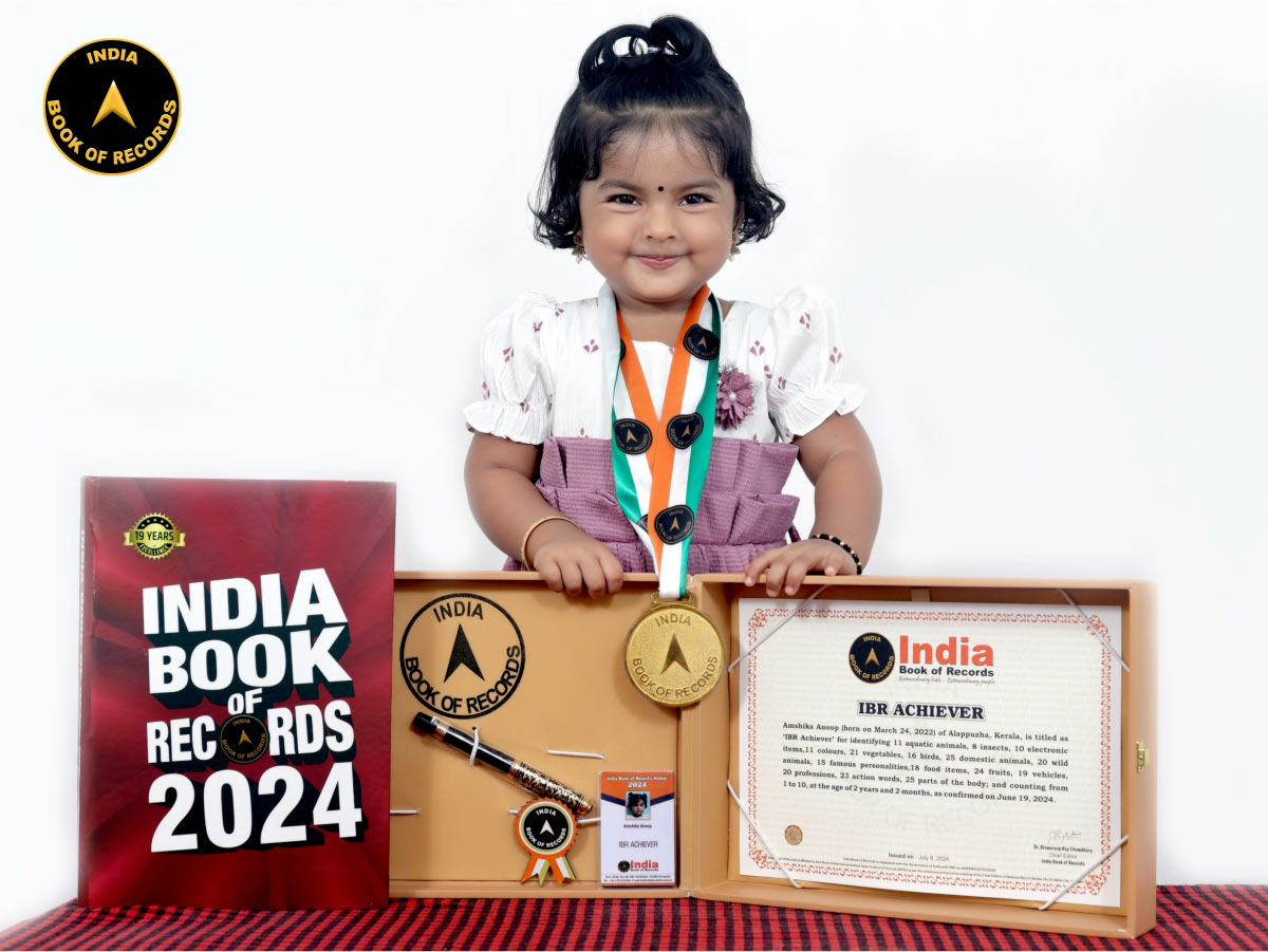 Amshika Anoop - IBR Achiever - India Book of Records