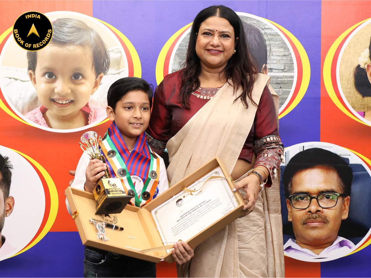 Maximum English idioms recited in one minute by a child - India Book of ...