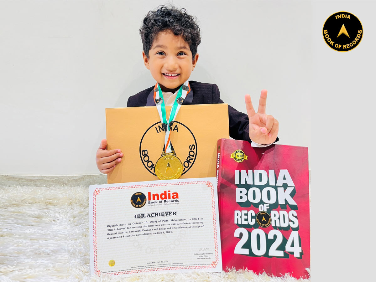 Kiyansh - IBR Achiever - India Book of Records
