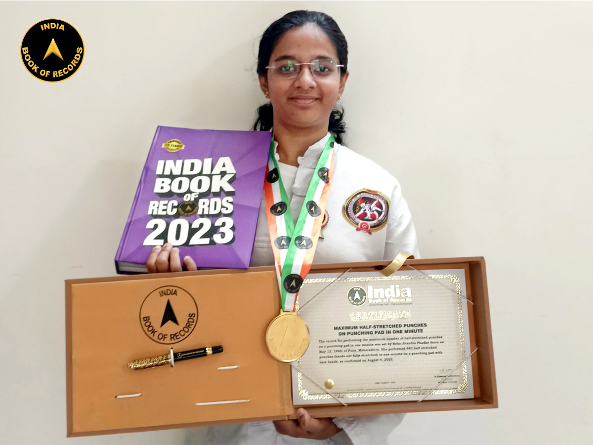 Maximum half-stretched punches on punching pad in one minute - India ...