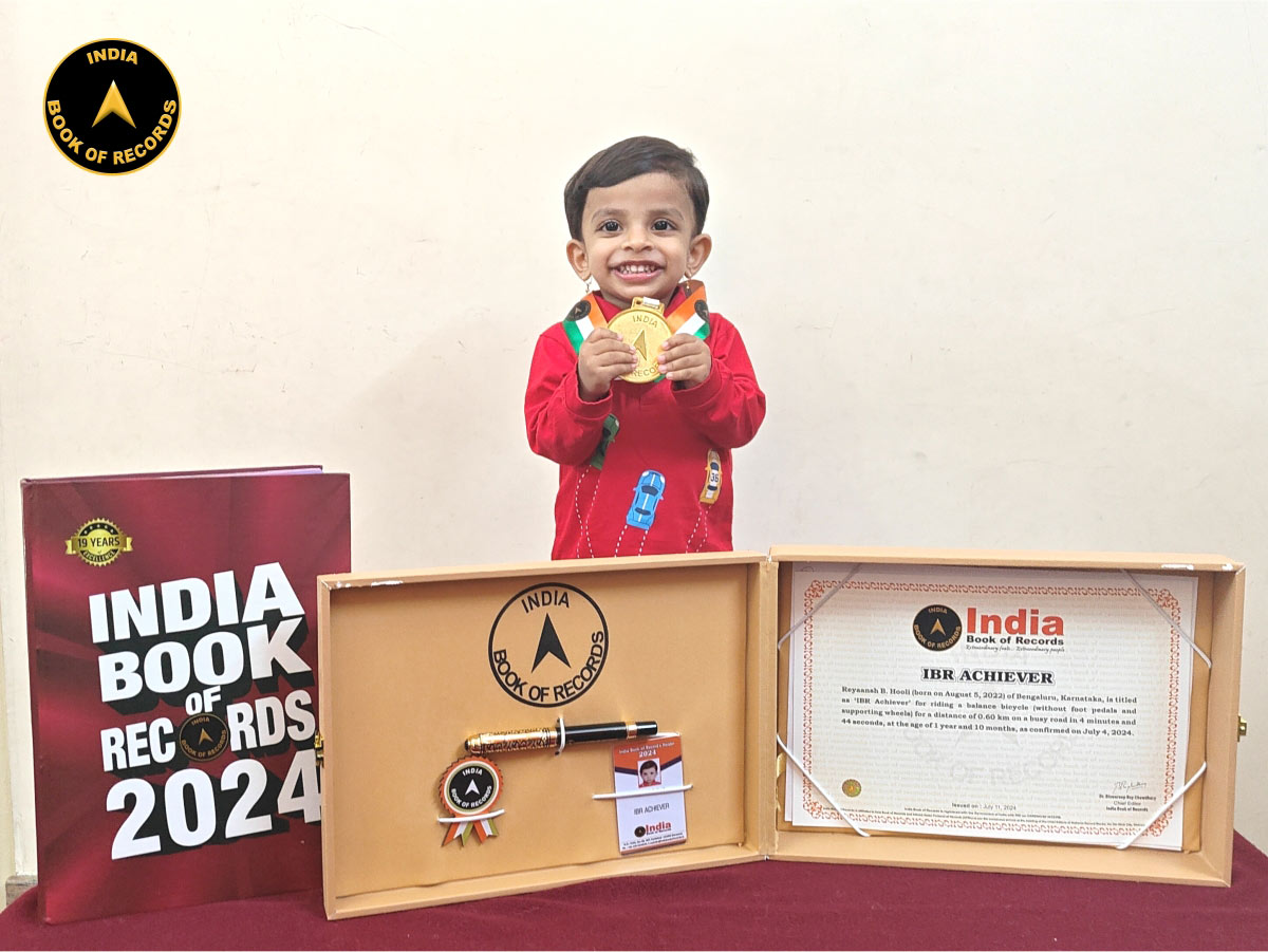 Reyaansh B. Hooli - IBR Achiever - India Book of Records