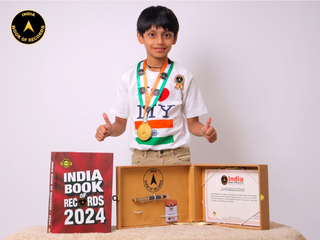 Aarsh Singhvi - Appreciation - India Book of Records