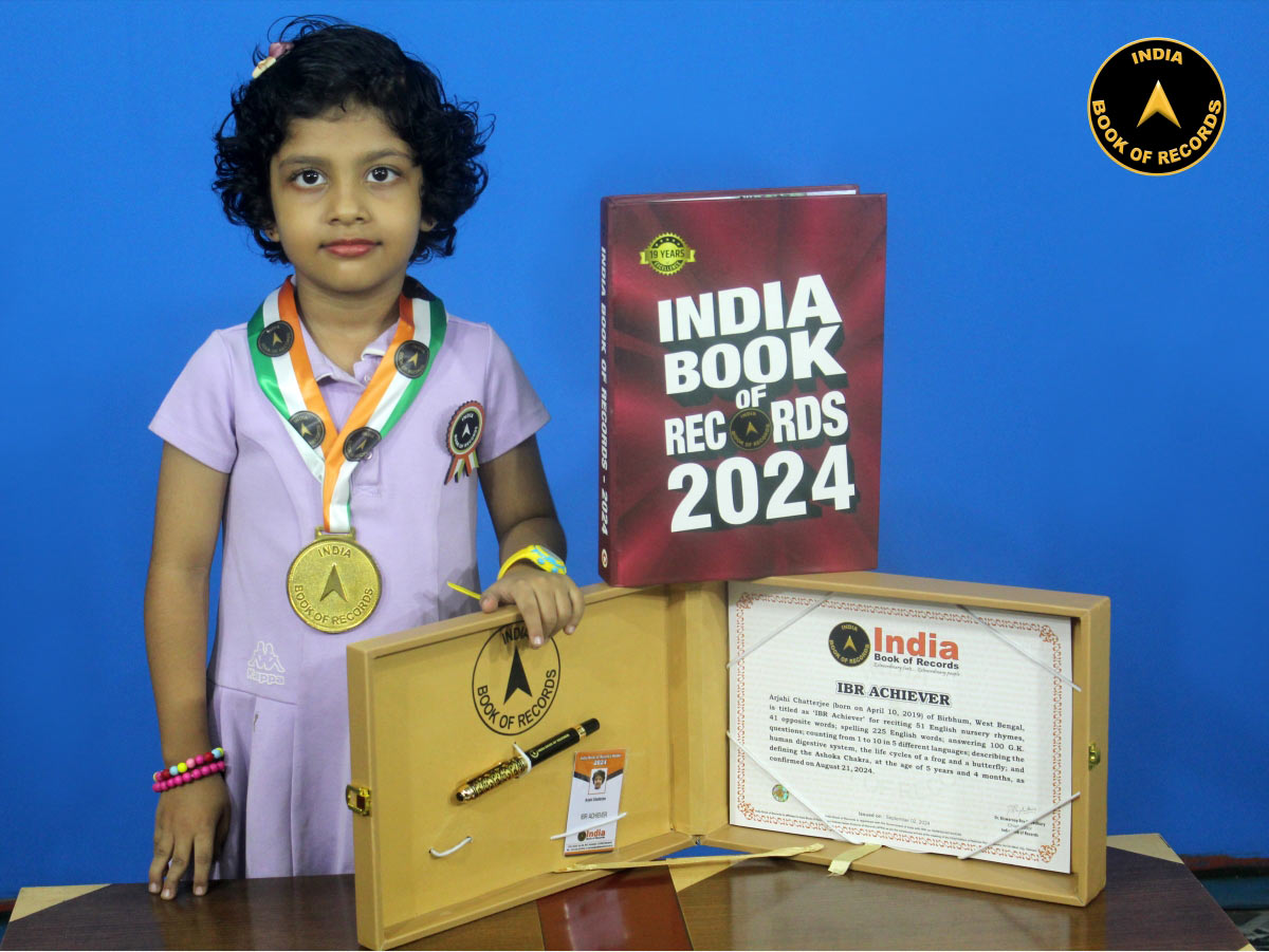 Arjahi Chatterjee - IBR Achiever - India Book of Records