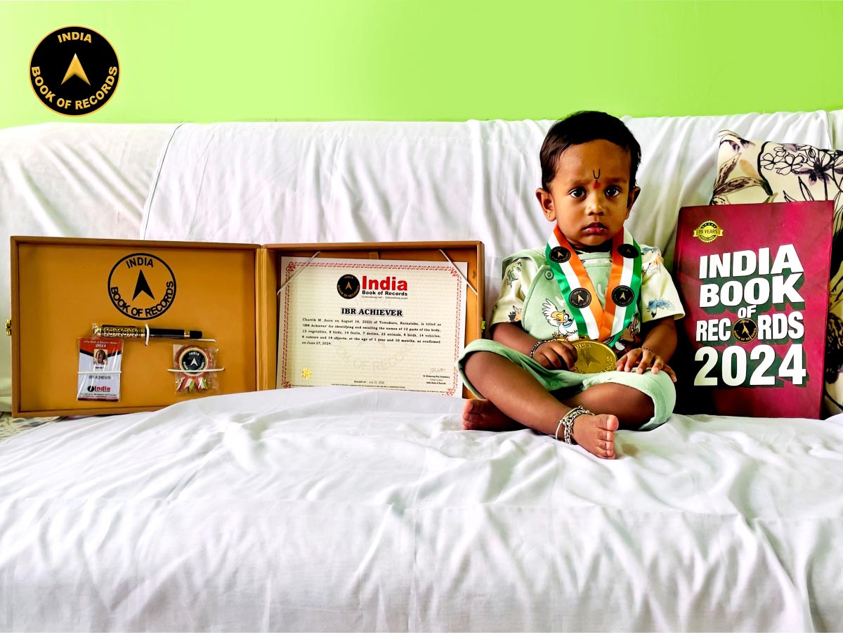 Charvik M. - IBR Achiever - India Book of Records