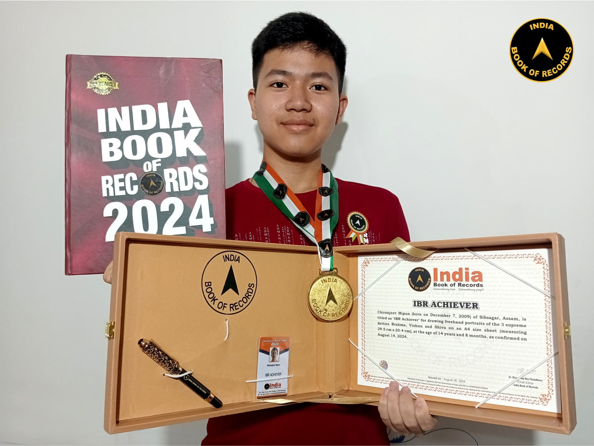 Chiranjeev Mipun - IBR Achiever - India Book of Records