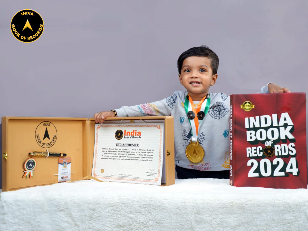 Hridhaan Emrick - IBR Achiever - India Book of Records