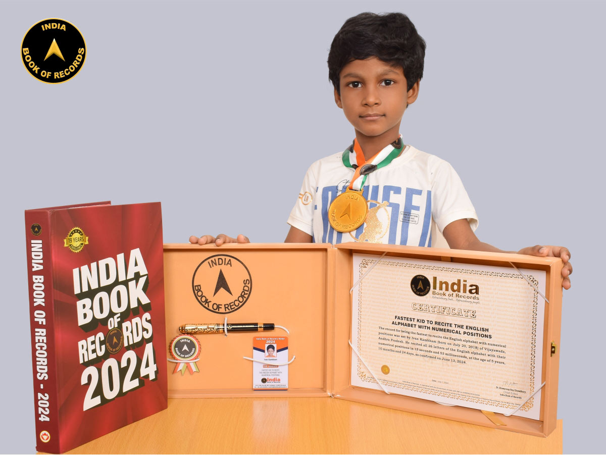 Fastest kid to recite the English alphabet with numerical positions