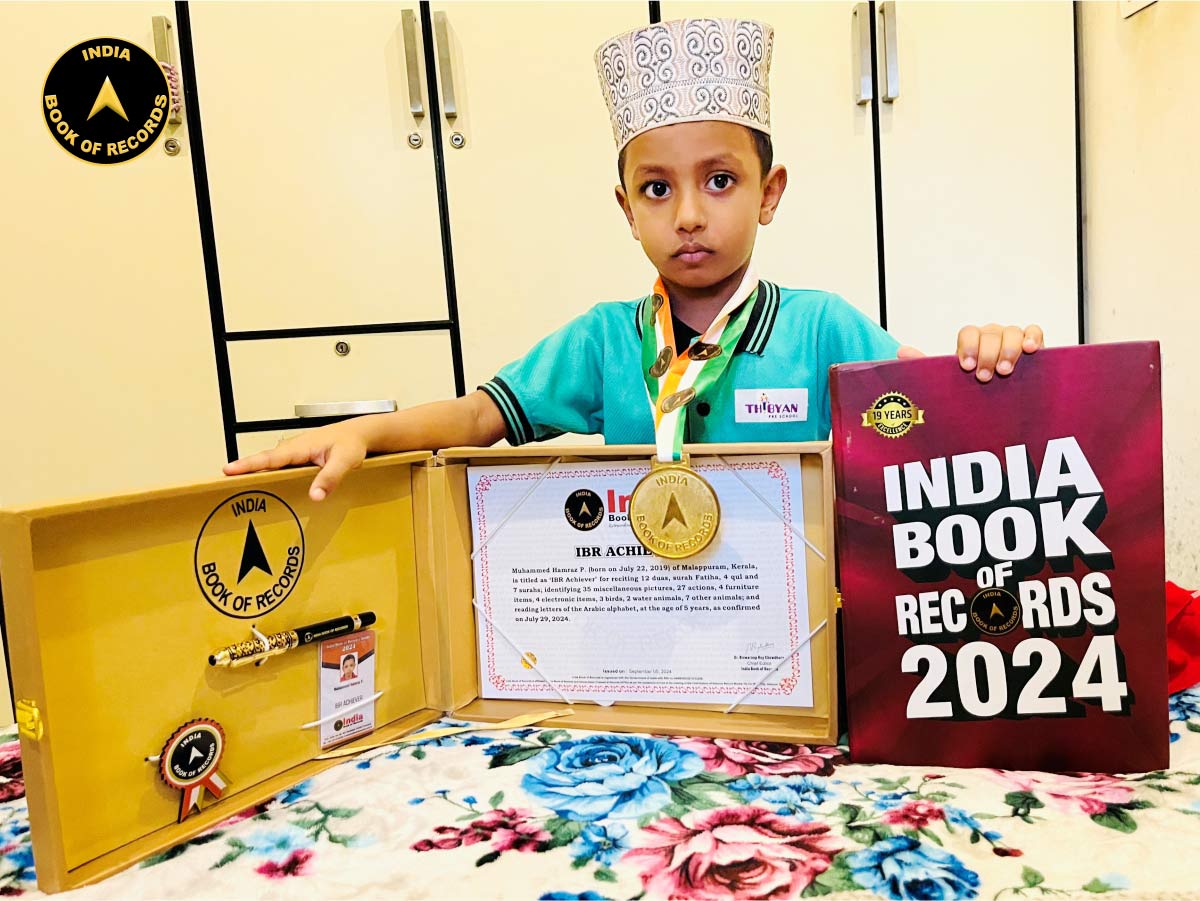 Muhammed Hamraz P. - IBR Achiever - India Book of Records