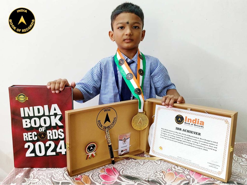 Rifat Kabir - IBR Achiever - India Book of Records