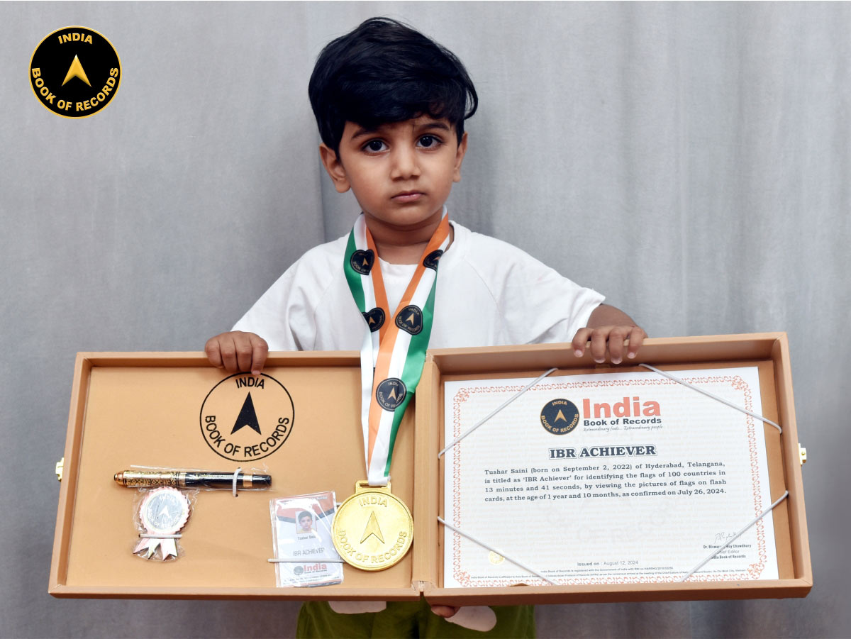 Tushar Saini - IBR Achiever - India Book of Records
