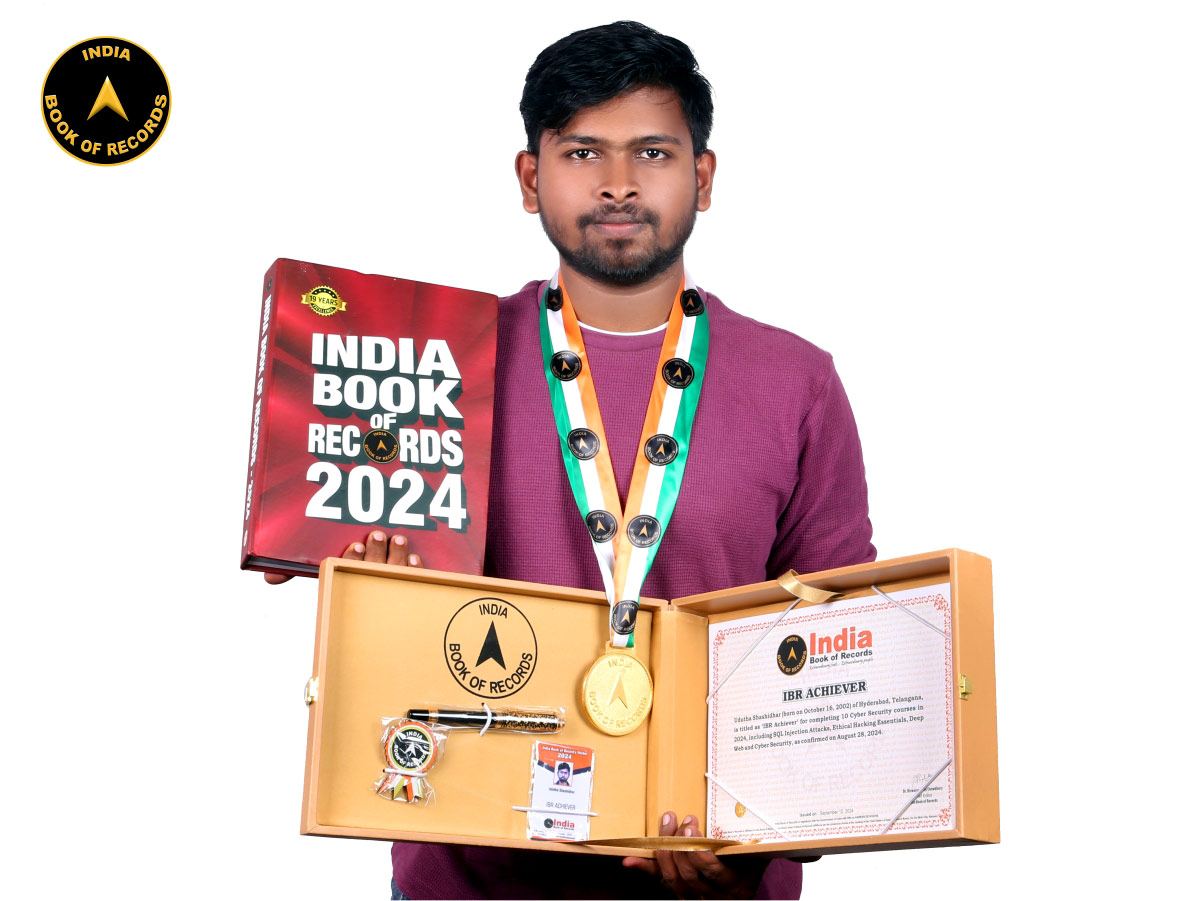 Udutha Shashidhar - IBR Achiever - India Book of Records