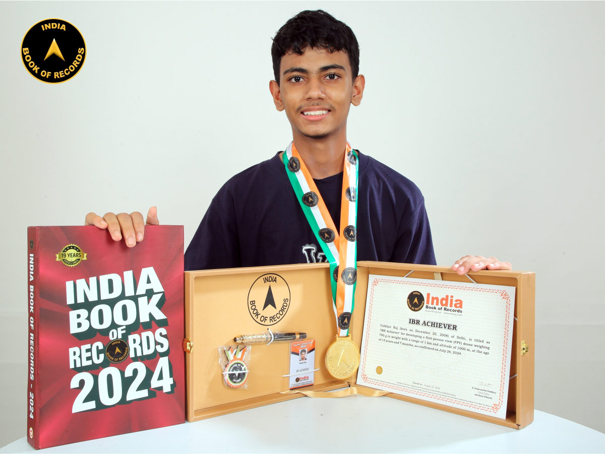Vaibhav Raj - IBR Achiever - India Book of Records