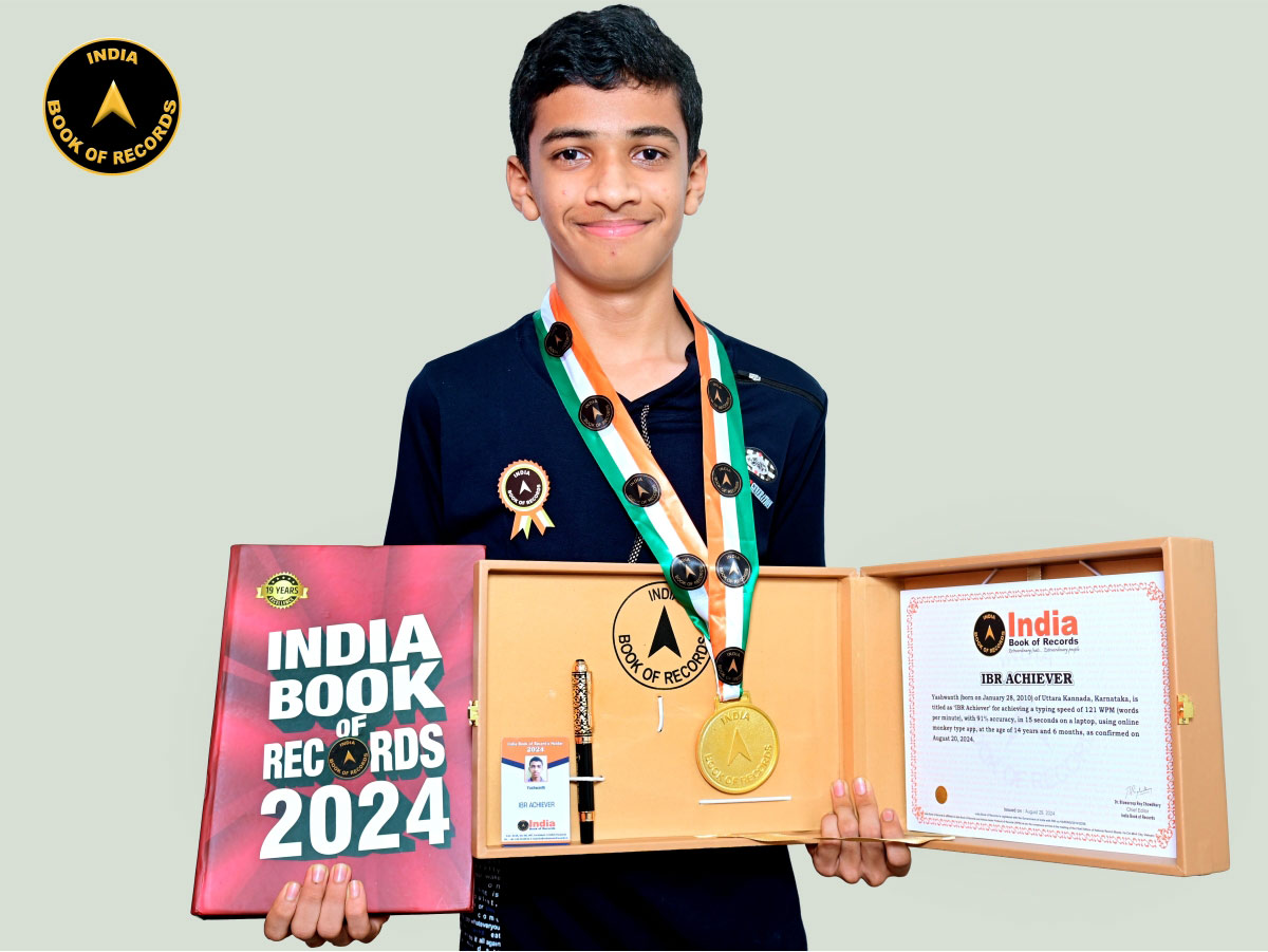 Yashwanth - IBR Achiever - India Book of Records