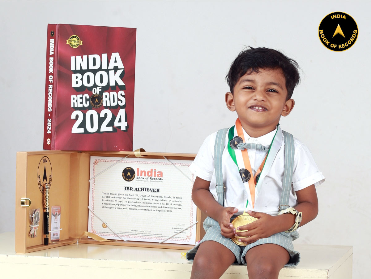Yuaan Noufal - IBR Achiever - India Book of Records