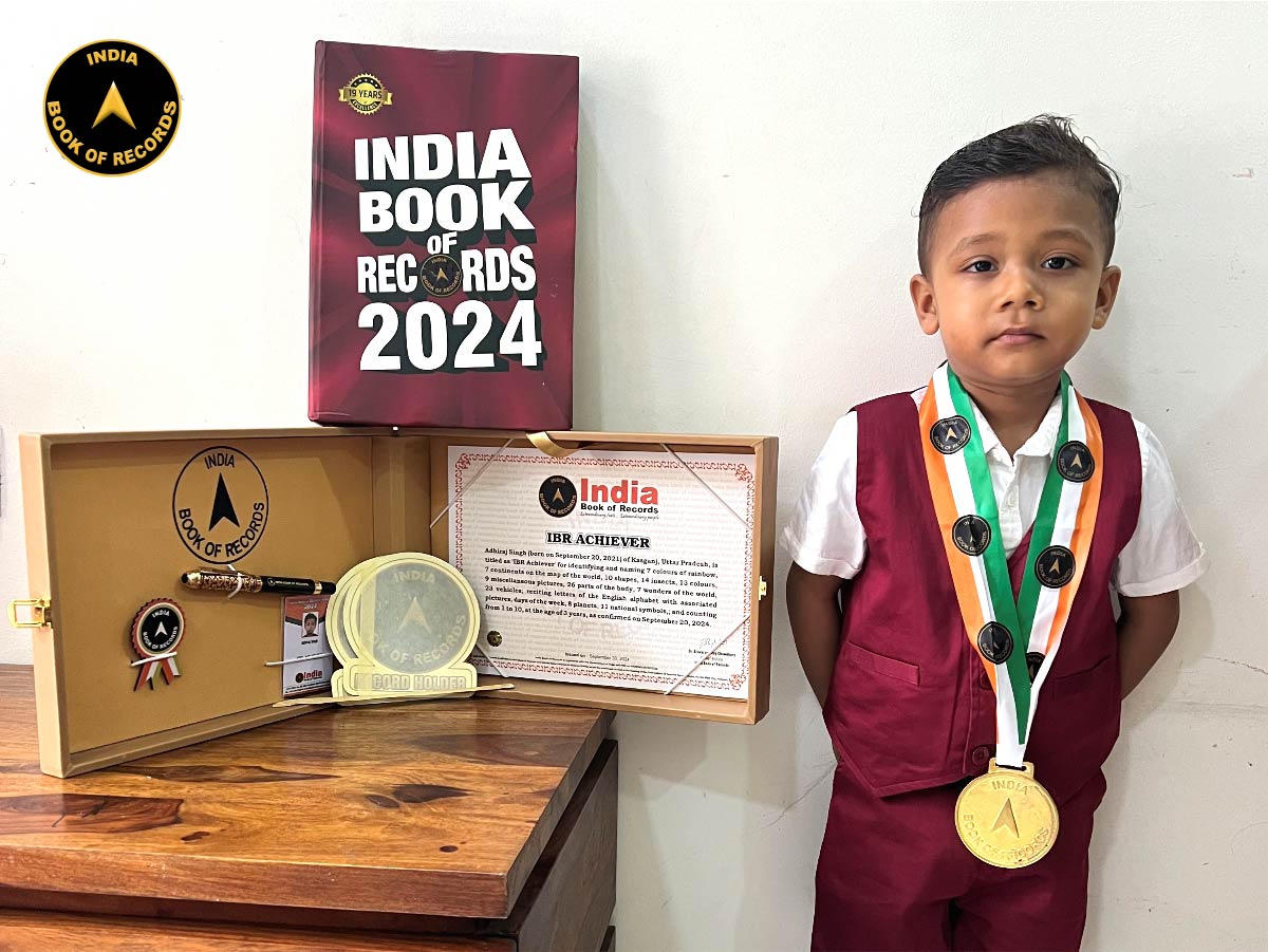 Adhiraj Singh - IBR Achiever - India Book of Records