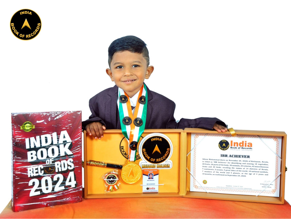 Adnan Muhammad - IBR Achiever - India Book of Records