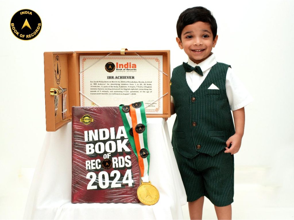 Ian Jacob Philip - IBR Achiever - India Book of Records