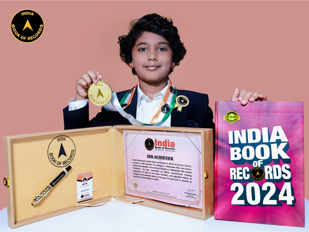 Jaish Mohammed Jassim - IBR Achiever - India Book of Records