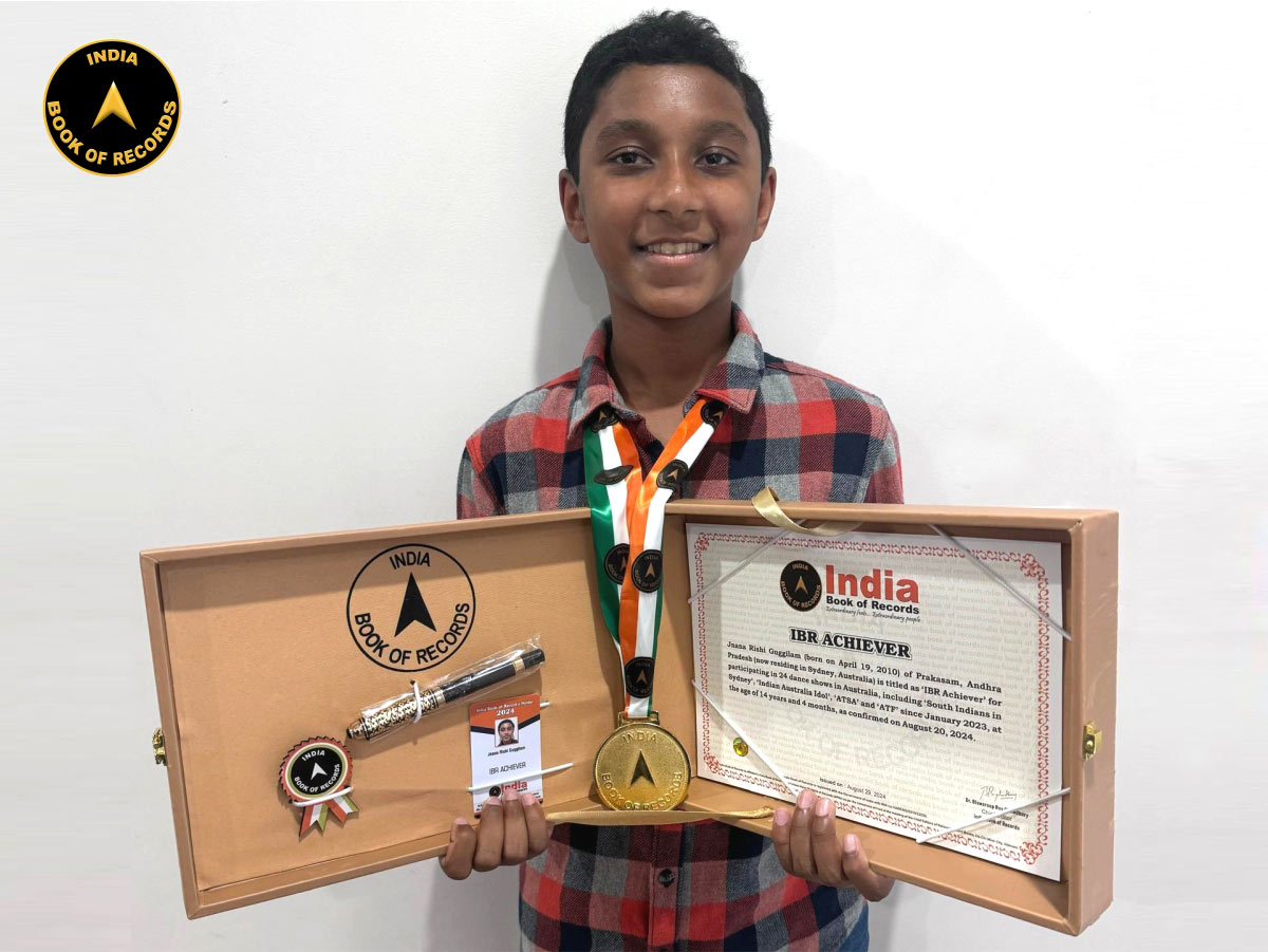Jnana Rishi Guggilam - IBR Achiever - India Book of Records