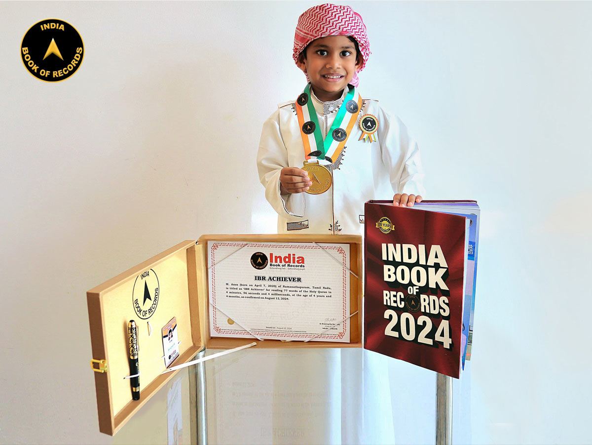 M. Anas - IBR Achiever - India Book of Records