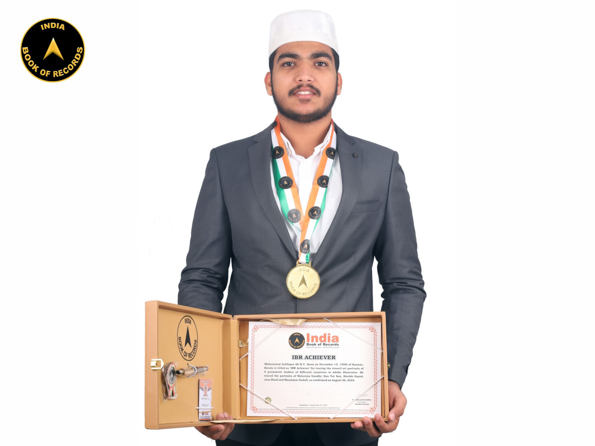 Muhammad Ashfaque Ali K.V. - IBR Achiever - India Book of Records