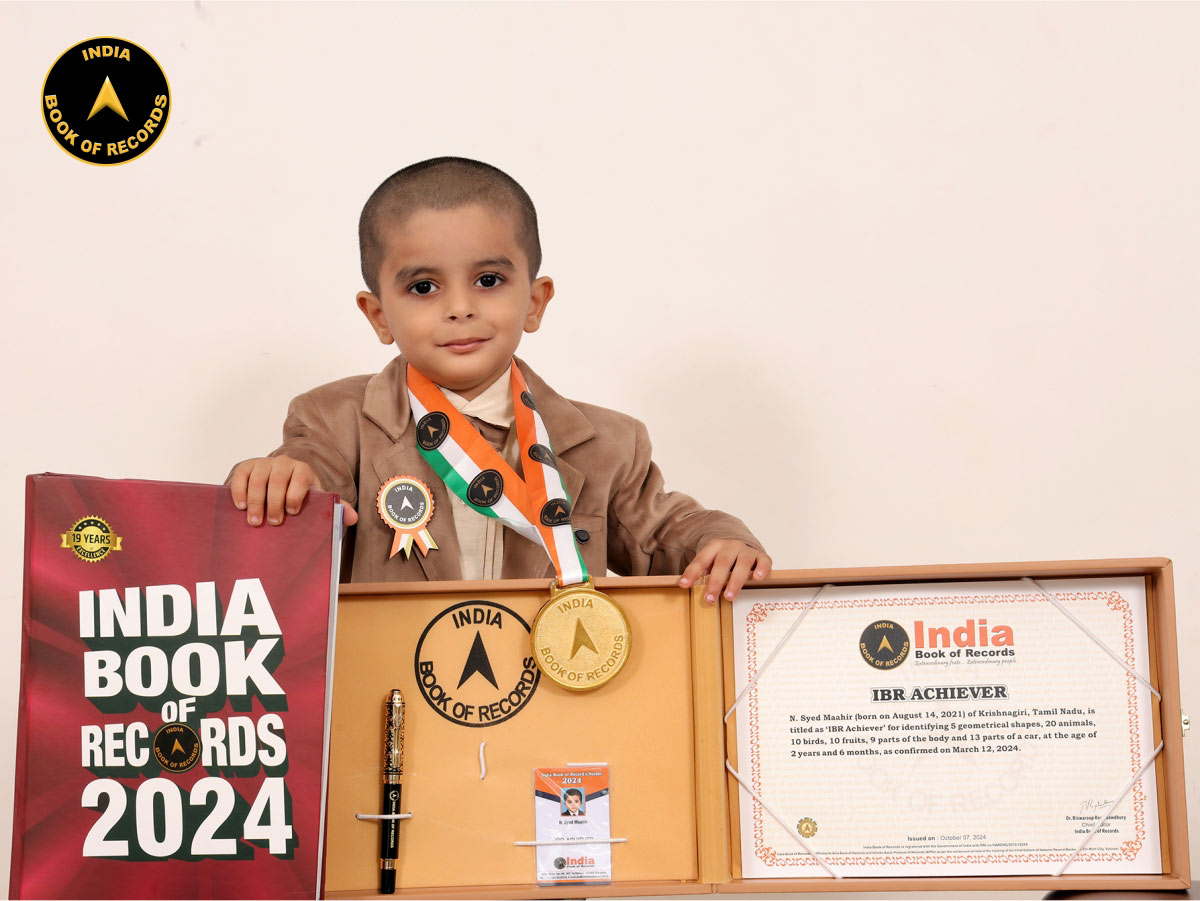N. Syed Maahir - IBR Achiever - India Book of Records