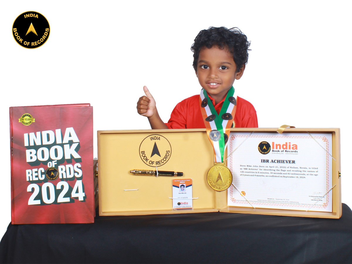 Steve Mike John - IBR Achiever - India Book of Records