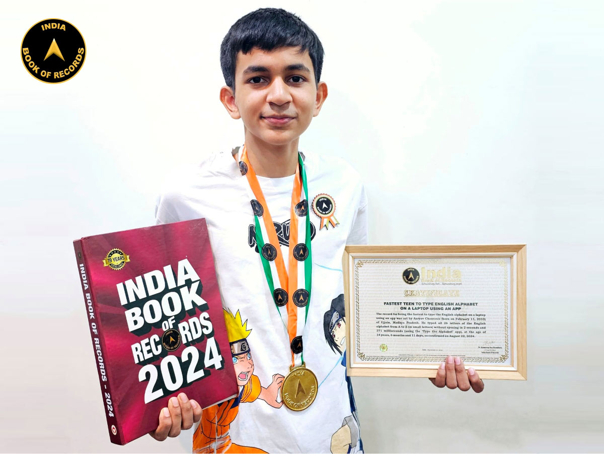 Fastest teen to type English alphabet on a laptop using an app - India ...