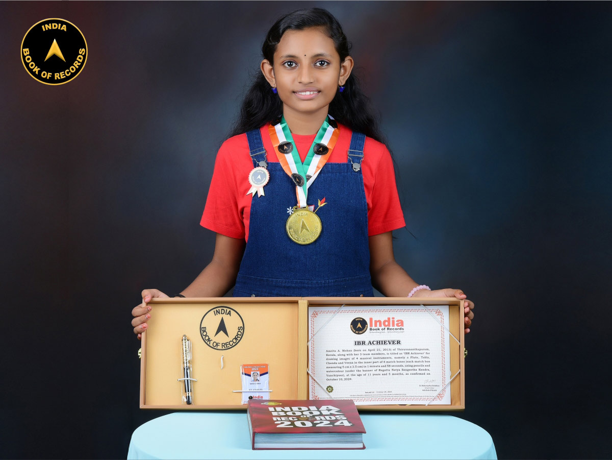 Amrita A. Mohan - IBR Achiever - India Book of Records