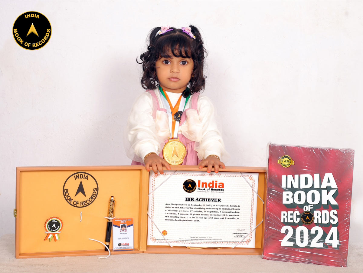 Aqsa Mariyum - IBR Achiever - India Book of Records