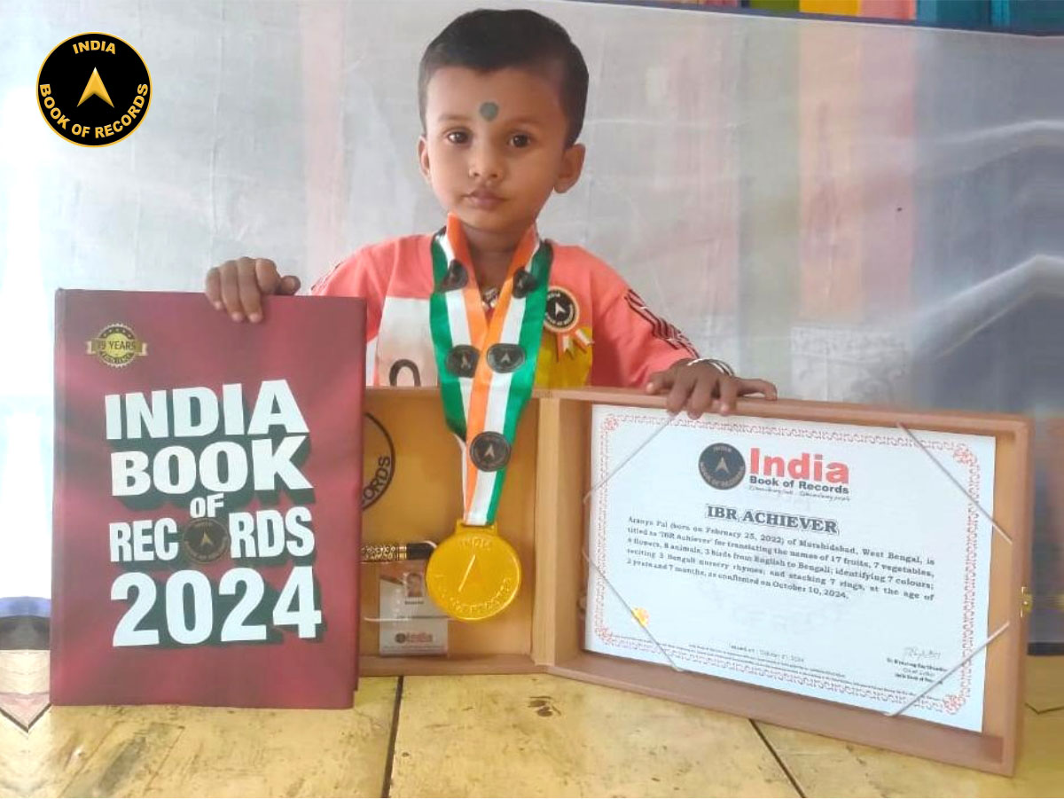 Aranya Pal - IBR Achiever - India Book of Records