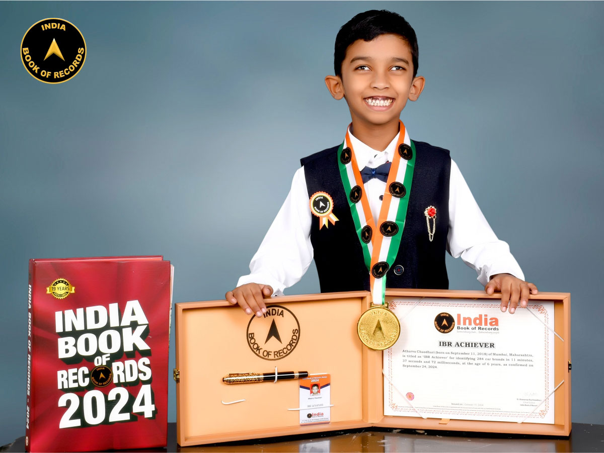 Atharva Chaodhari - IBR Achiever - India Book of Records