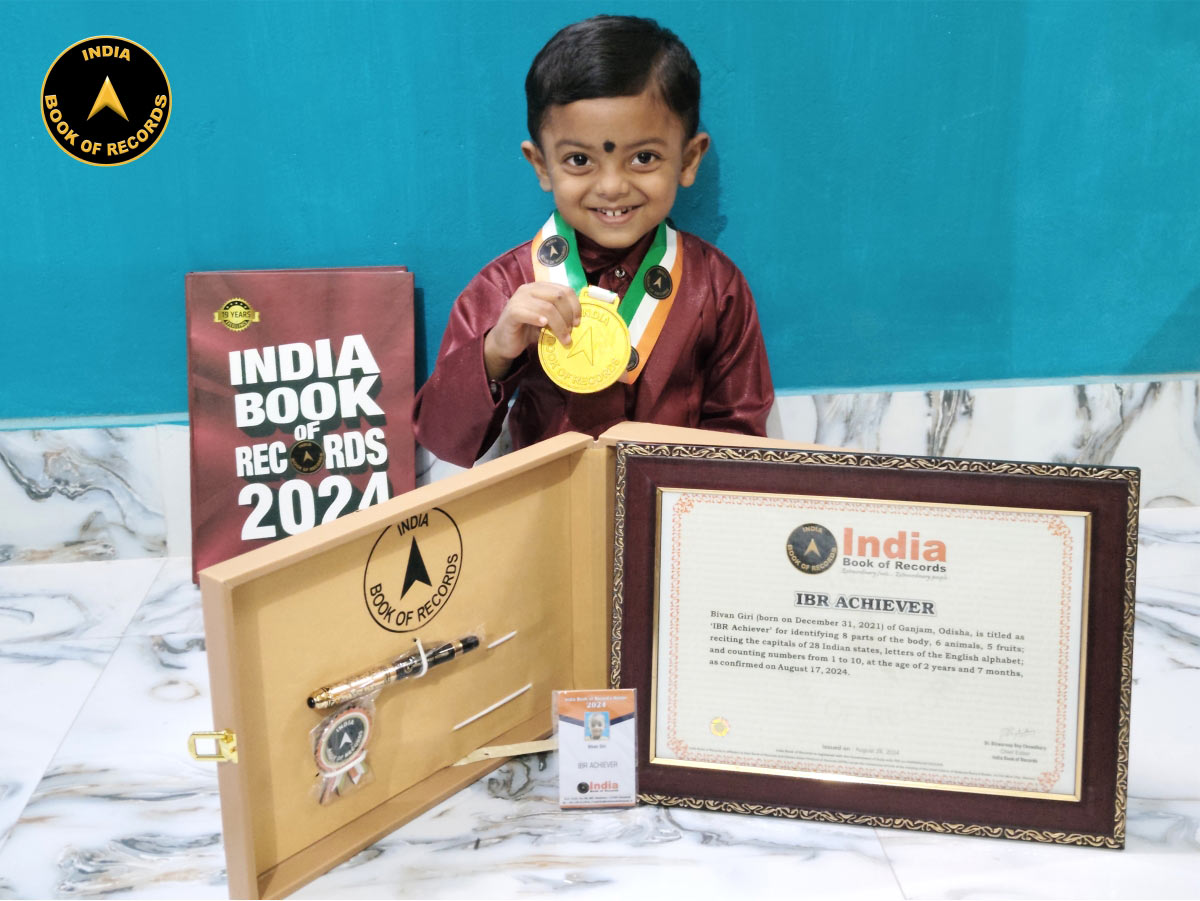 Bivan Giri - IBR Achiever - India Book of Records