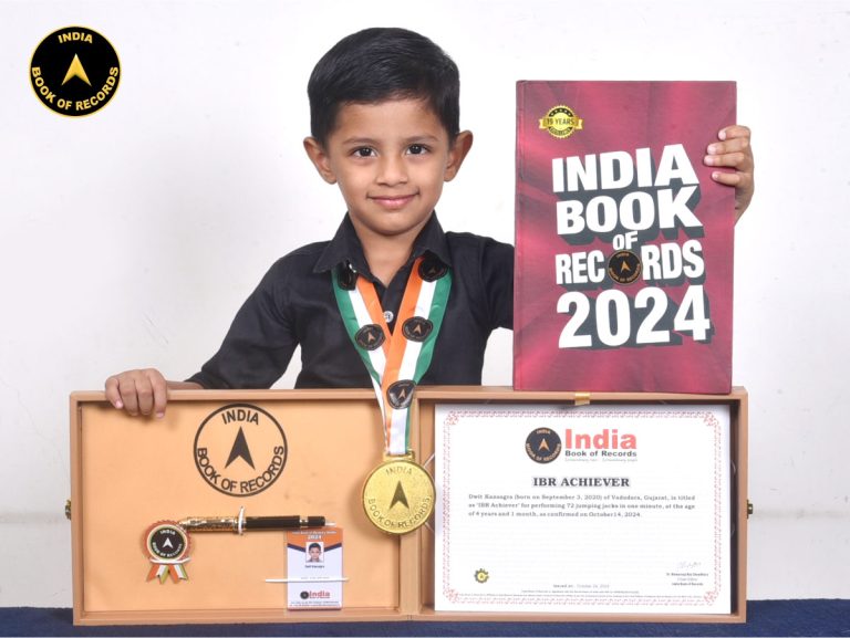 Dwit Kansagra - IBR Achiever - India Book of Records