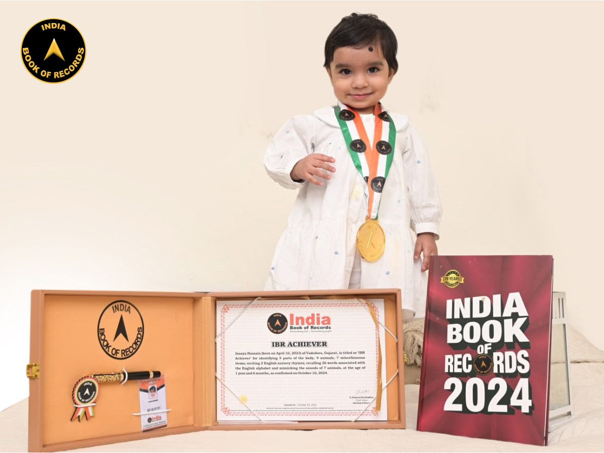 Inaaya Hussain - IBR Achiever - India Book of Records