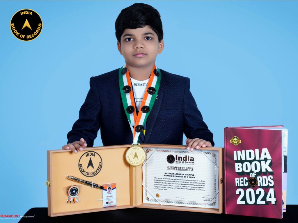 Maximum logos of multiple brands identified by a child - India Book of ...