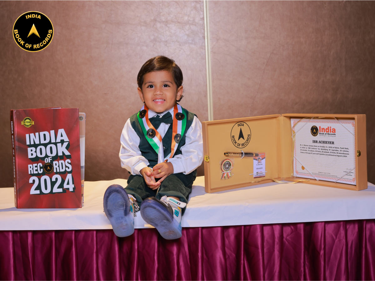 M. J. Dhuruv Aariyan - IBR Achiever - India Book of Records